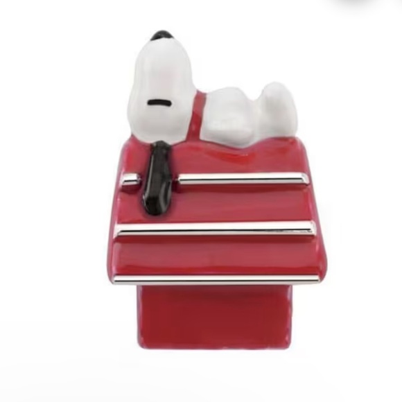 Pandora | Jewelry | Peanuts Snoopy On Doghouse Enamel 925 Charm | Poshmark
